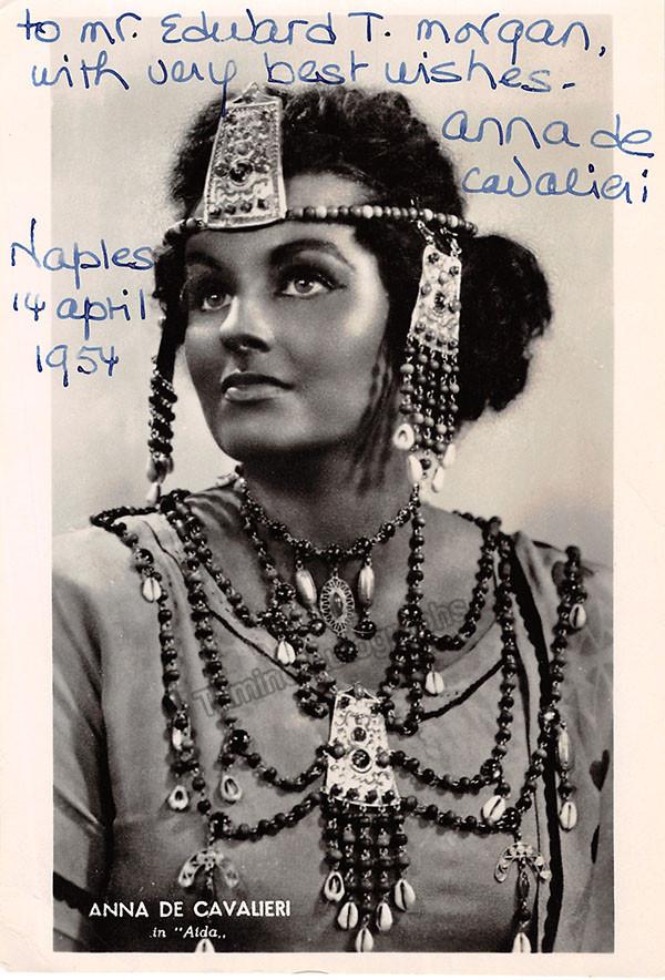 Anna de Cavalieri Signed Photo – Tamino