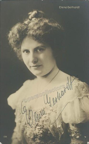GERHARDT, Elena - Signed Photo | Genuine Signed – Tamino Autographs
