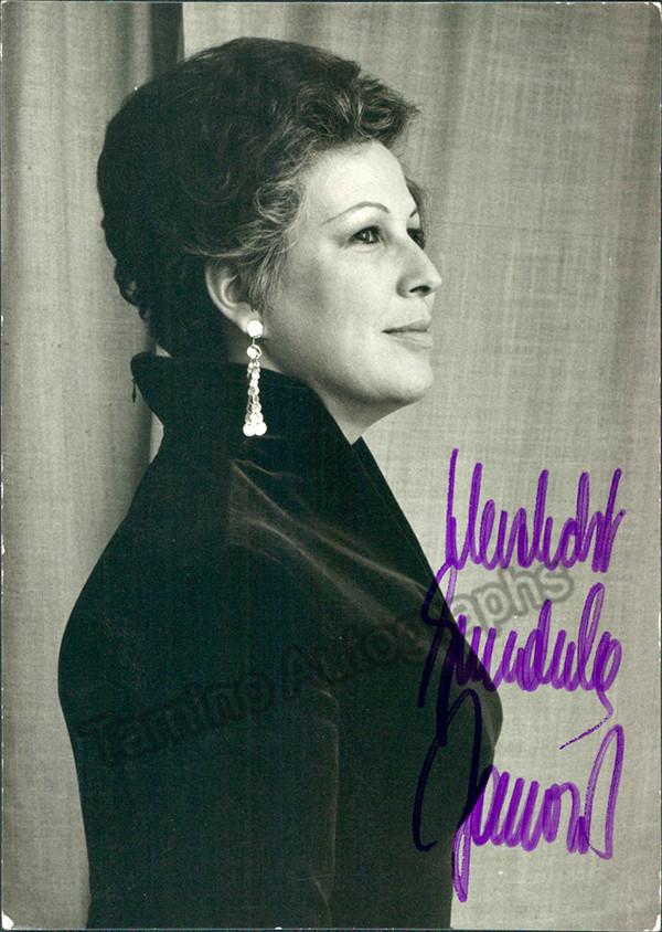 JANOWITZ, Gundula - Signed Photo | Genuine Signed – Tamino