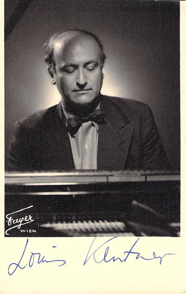 Kentner, Louis - Signed Photo in Performance – Tamino Autographs