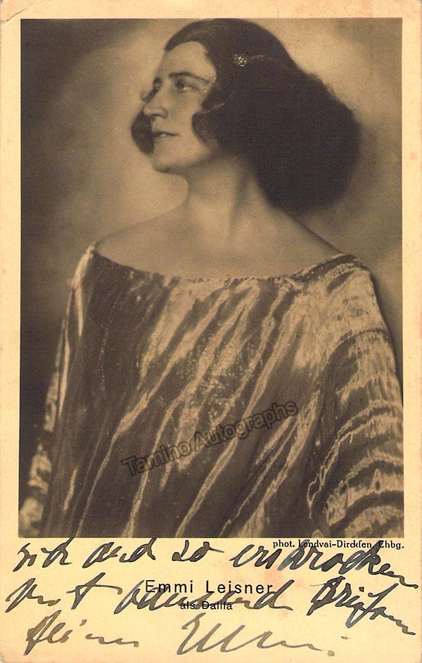 Emmi Leisner Autographs – Tamino Autographs