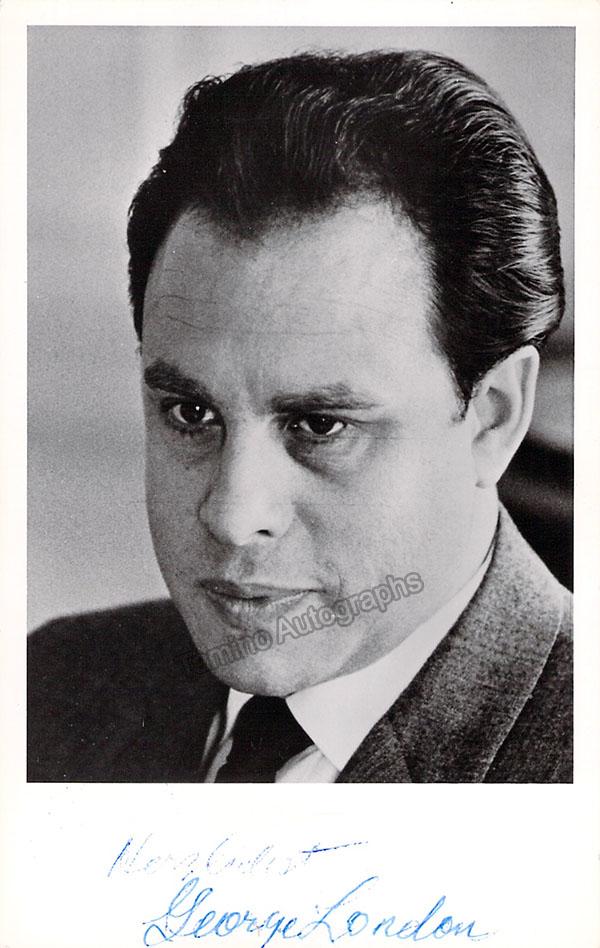 London, George - Lot of Signed Photos & Programs 1951-1955 – Tamino