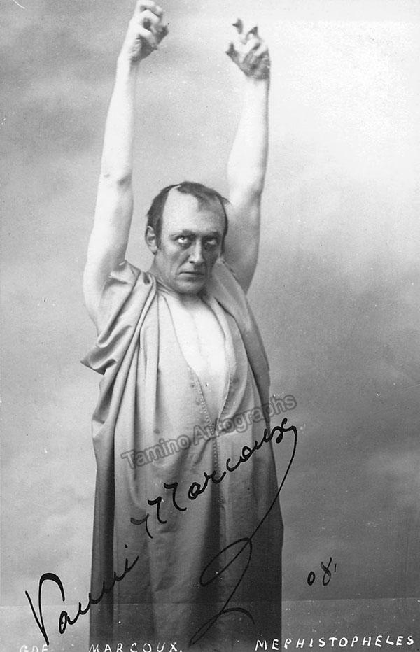 Vanni Marcoux Autographs (various) – Tamino Autographs