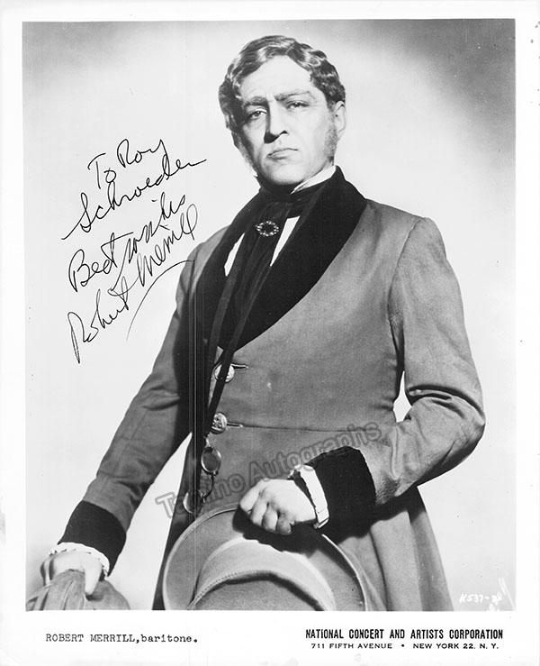 Robert Merrill Autographs Different Photographs – Tamino