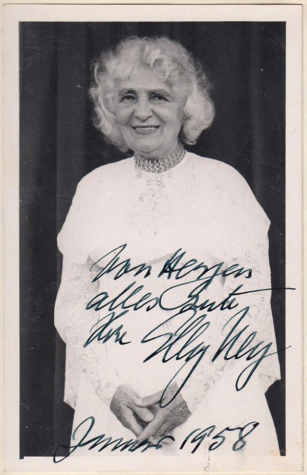 Ney, Elly - Signed Photo