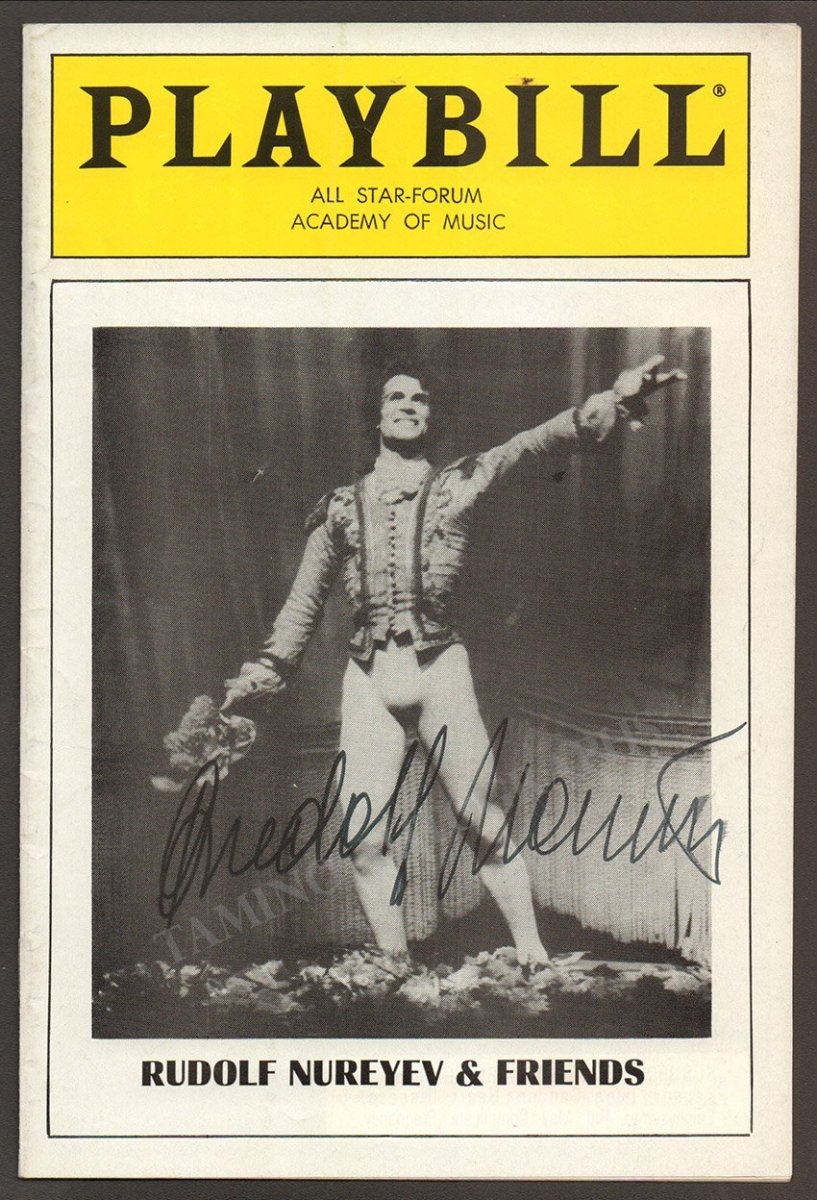 Rudolf Nureyev Autograph Signed Program 1991 – Tamino
