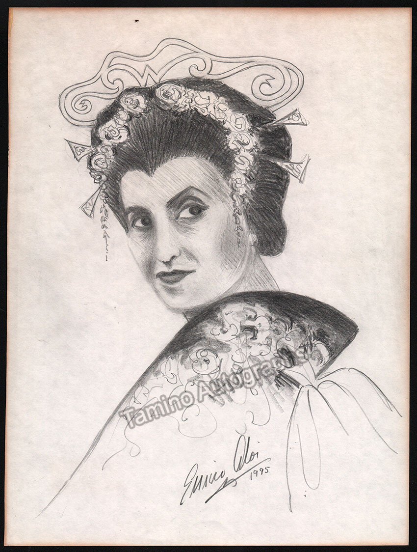 Opera Singer Sketches - Lot of 19 Hand-made Drawings – Tamino Autographs