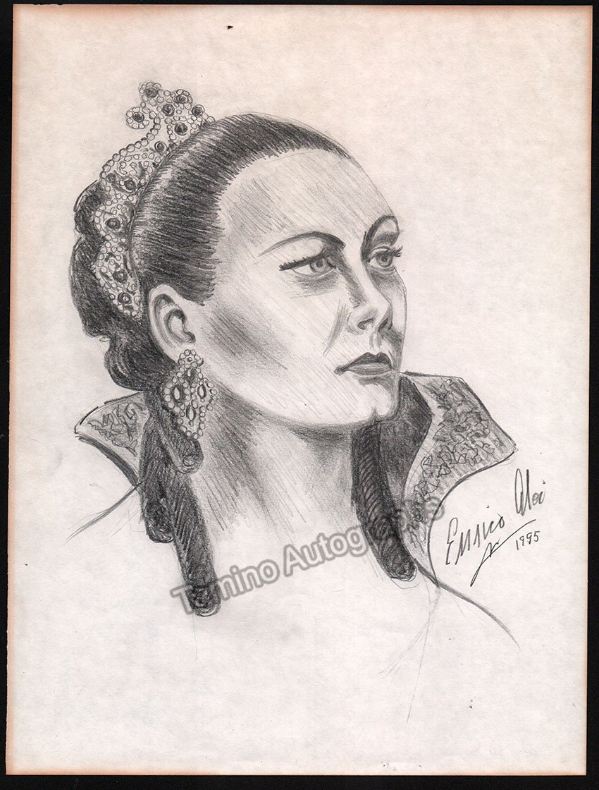 Opera Singer Sketches - Lot of 19 Hand-made Drawings – Tamino Autographs