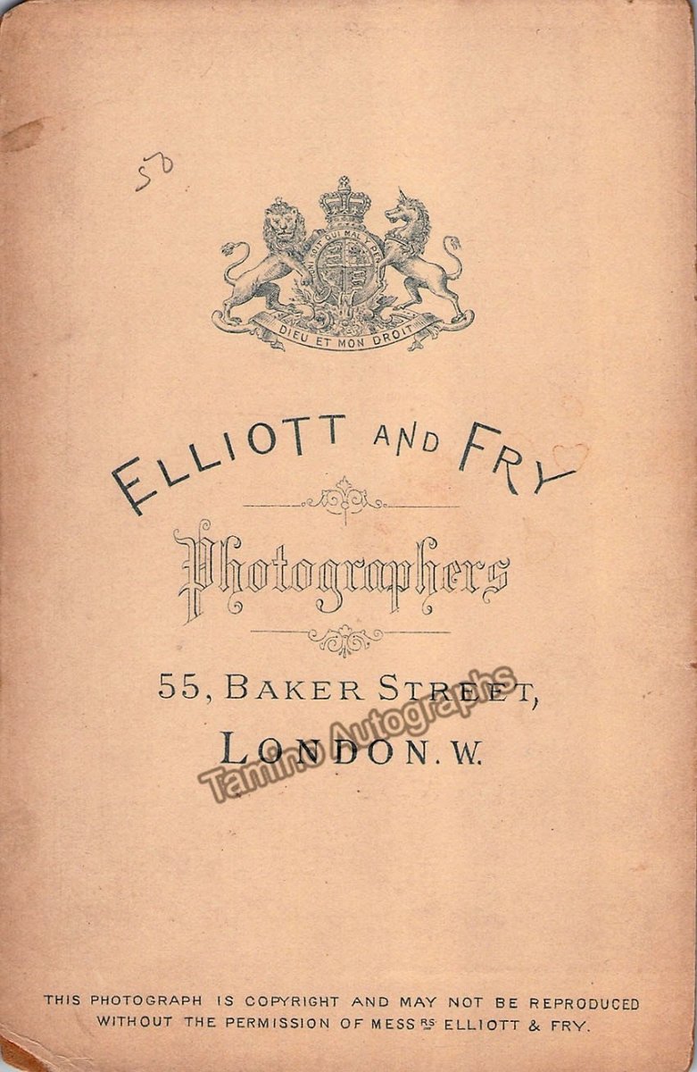 Walter Parratt Autograph Signed Cabinet Photograph – Tamino