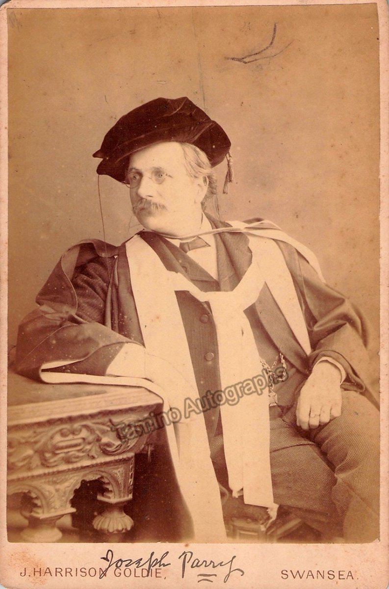 Joseph Parry Autogrpah Signed Cabinet Photograph – Tamino Autographs