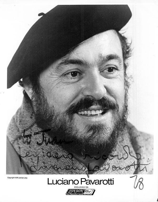 Luciano Pavarotti Autographs | Original Item – Tamino