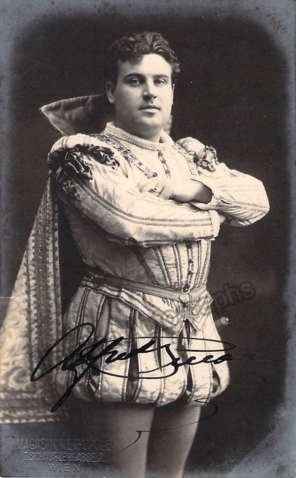 PICCAVER, Alfred - Signed Photo | Authentic Guaranteed – Tamino