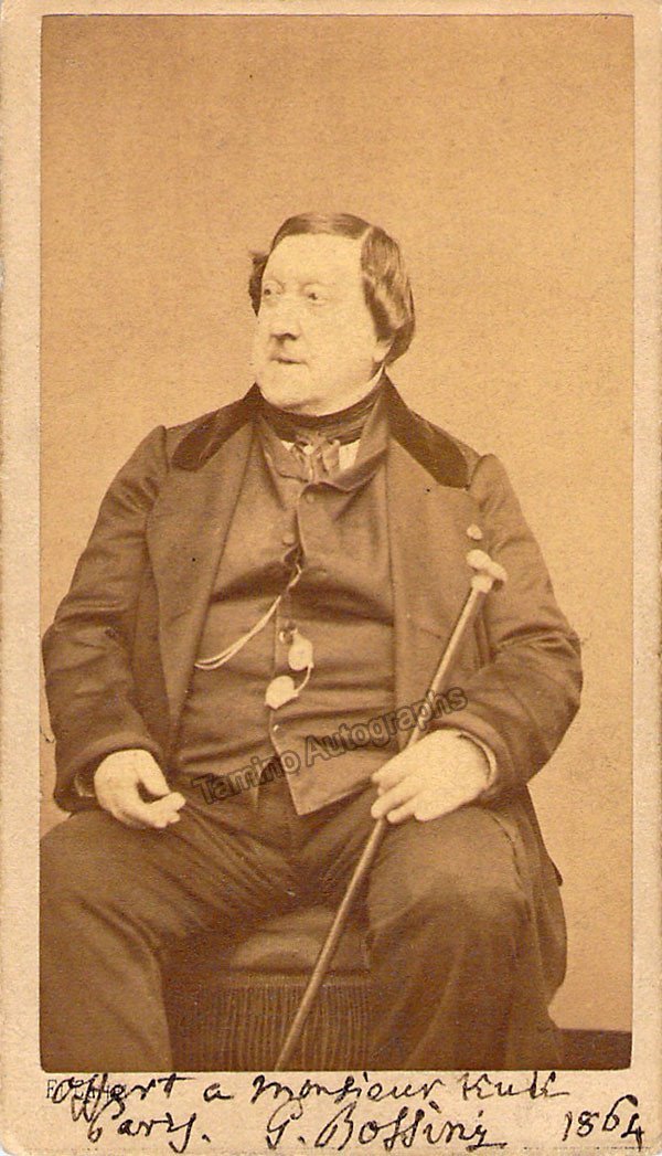 Gioachino Rossini Autograph 1864 – Tamino