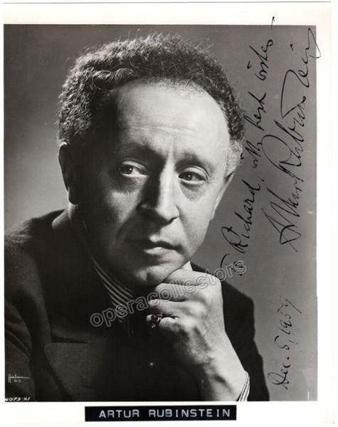 Artur Rubinstein Autograph Signed Photograph Authentic – Tamino