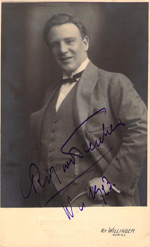 Richard Tauber Autographs Various Options