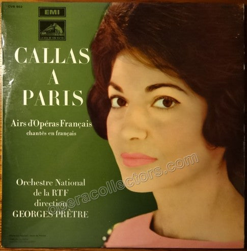 Maria Callas Autograph Signed LP record Maria Callas A Paris – Tamino
