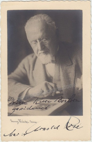 Arnold Rose autograph Signed photo postcard – Tamino